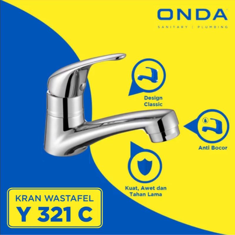 Jual ONDA Y 321 C Kran Wastafel Keran Dapur Cuci Tangan Basin Tap 1/2" | Shopee Indonesia