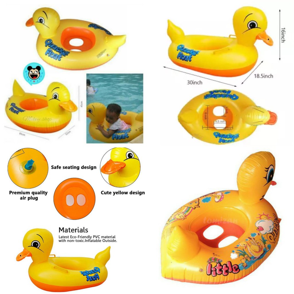 Jual Pelampung Renang Anak ban renang bayi Bebek Quacker Float duck ...