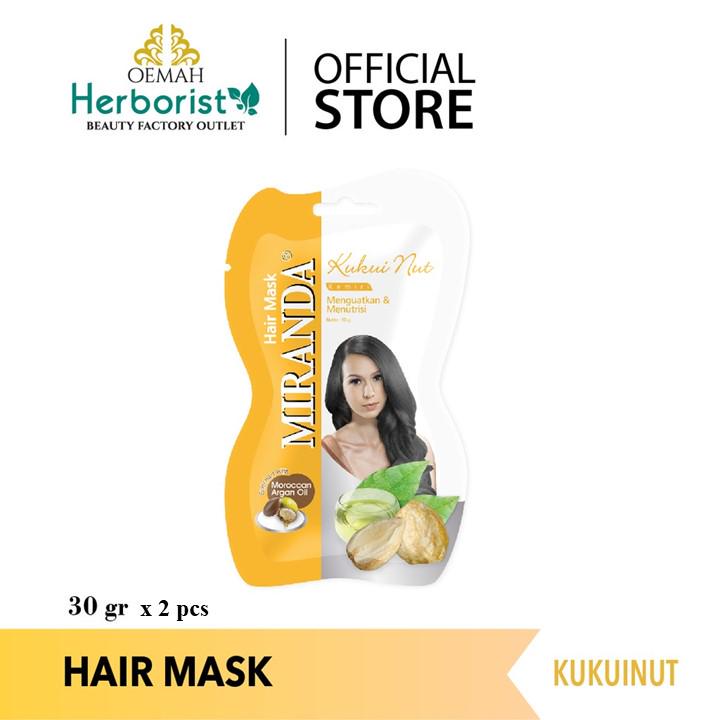 Jual Miranda Hair Mask Sachet Kukui Nut 2 x 30 gr | Shopee Indonesia