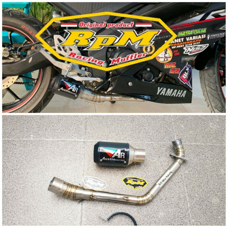 Jual Knalpot Racing R15 V3 Kolong Underbelly AR Austin Racing | Shopee ...