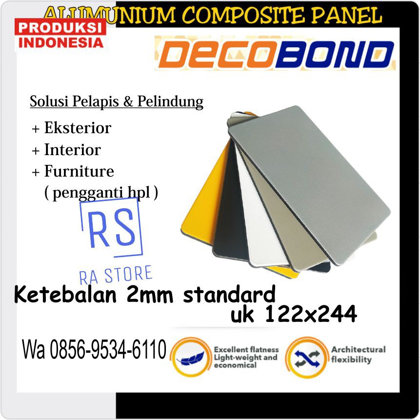 Jual ACP - Alumunium Composite Panel Decobond tebal 2mm - Pure White ...