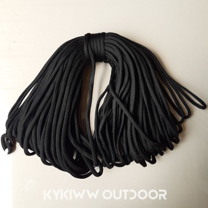 Jual tali paracord camping adventure 7 core-31 meter ss01 black ...