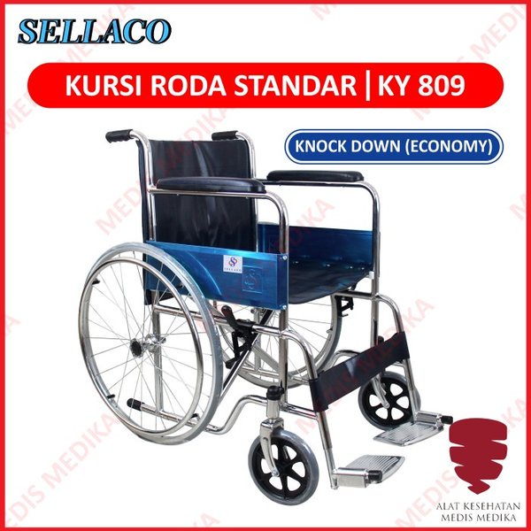 Jual Kursi Roda Sella KY809 Putih Standar Alat Bantu Jalan Gerak Rumah ...
