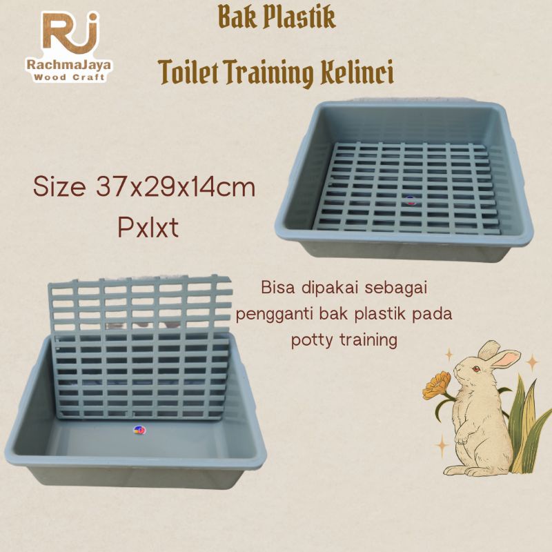 Jual Bak plastik kecil alas kandang plastik alas kandang kelinci Pispot ...