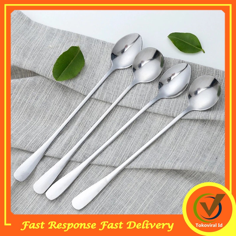 Jual Sendok Stainless Steel Bulat Oval / Sendok Pengaduk Minuman ...