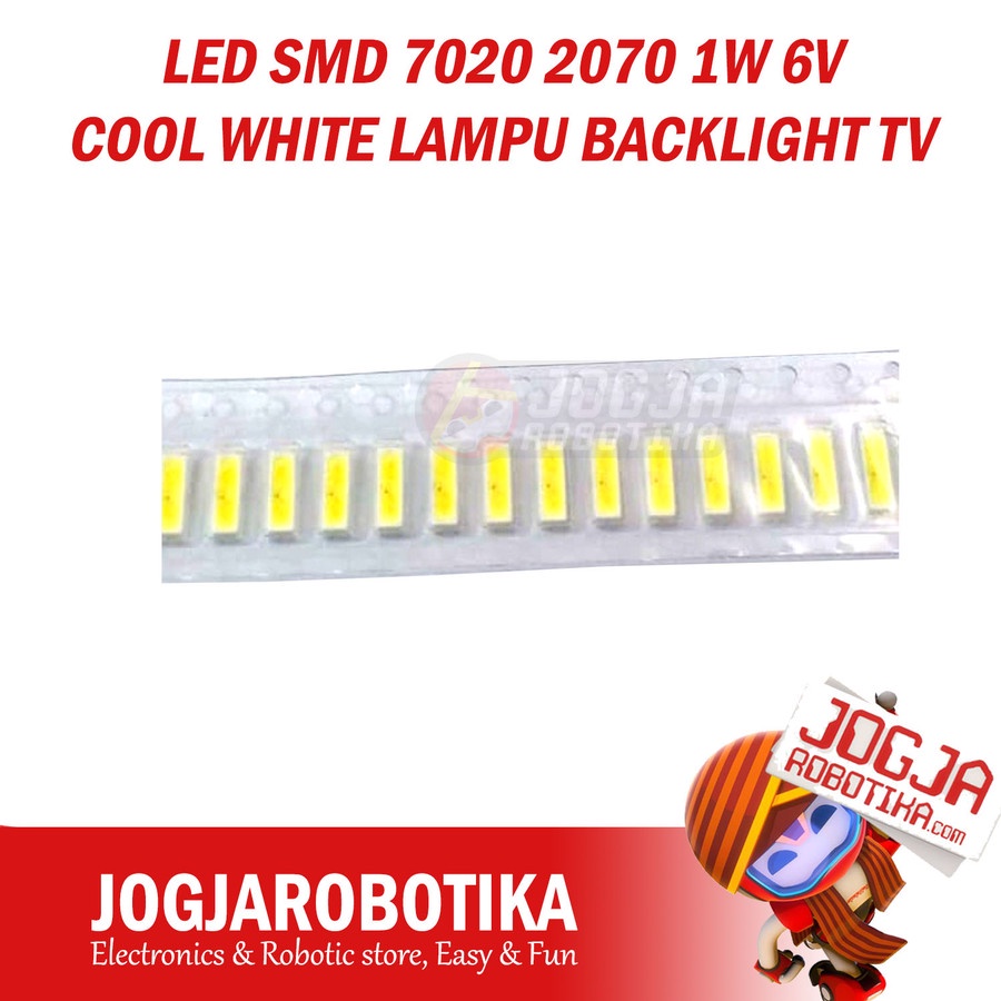 Jual LED SMD 7020 2070 1W 6V COOL WHITE LAMPU BACKLIGHT TV | Shopee Indonesia