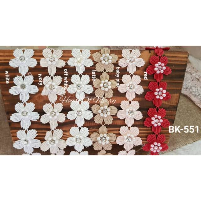 Jual Bunga Renda BK-551, jual per 6 pcs | Shopee Indonesia