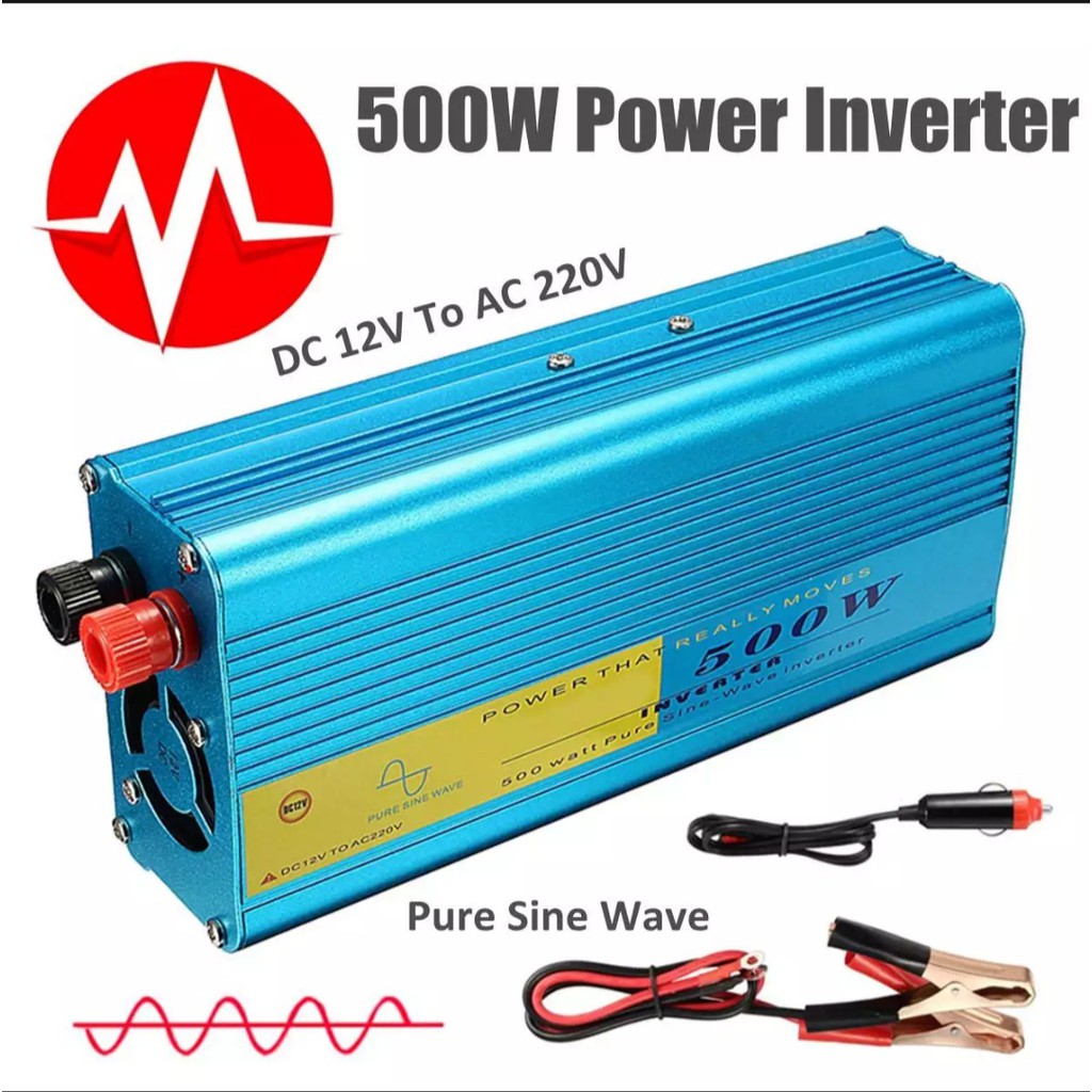 Jual power inverter pure sine wave (psw) 500 watt dan 1000 watt peak | Shopee Indonesia