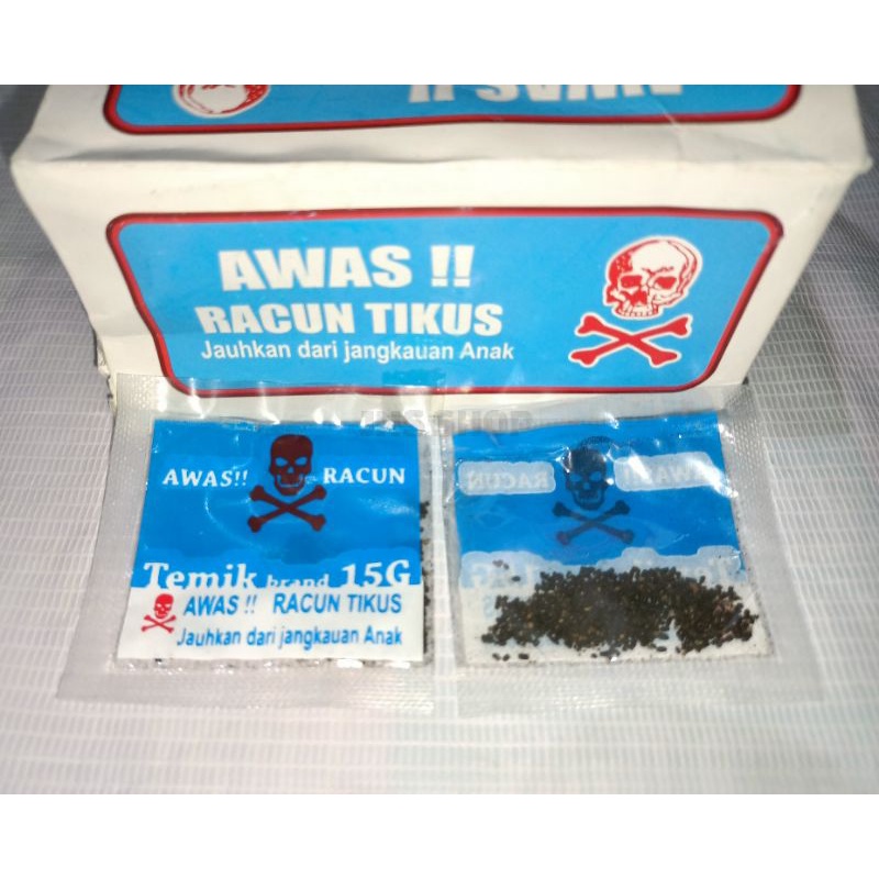 Jual RACUN TIKUS TEMIX 15G BLUE BIRU DOSIS TINGGI OBAT PEMBASMI TIKUS ...