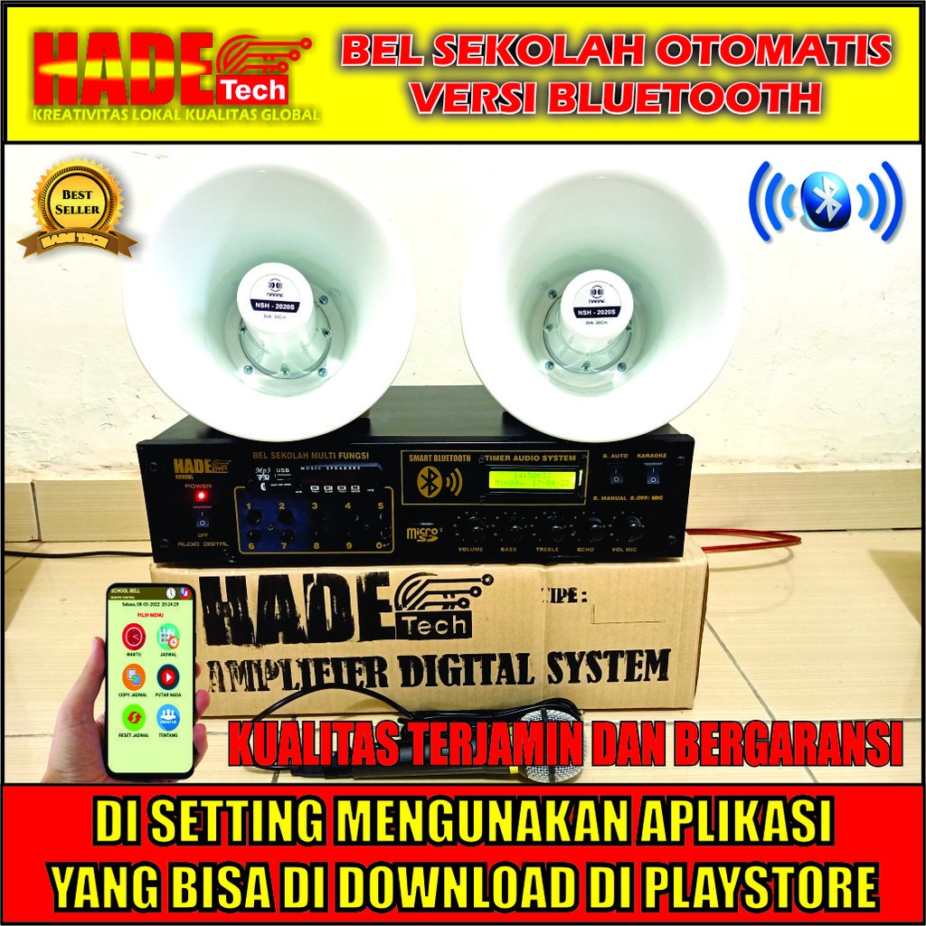 Jual BEL SEKOLAH OTOMATIS DAN MANUAL SETING ANDROID 2 SPEAKER LENGKAP ...