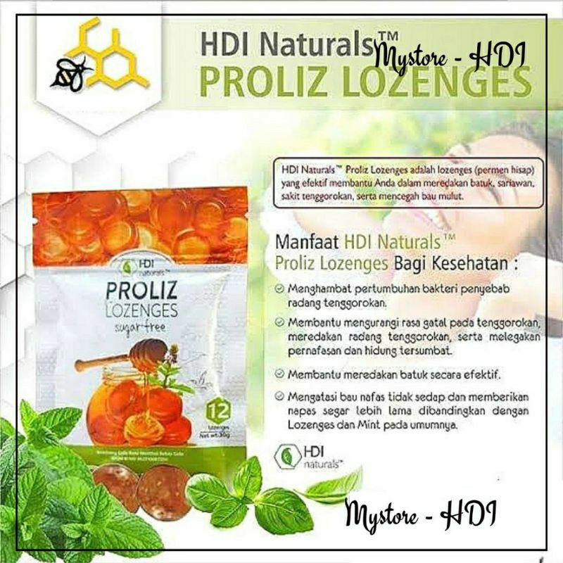 Jual HDI Propoliz lozengers original 100% - Permen Hisap Kesehatan ...