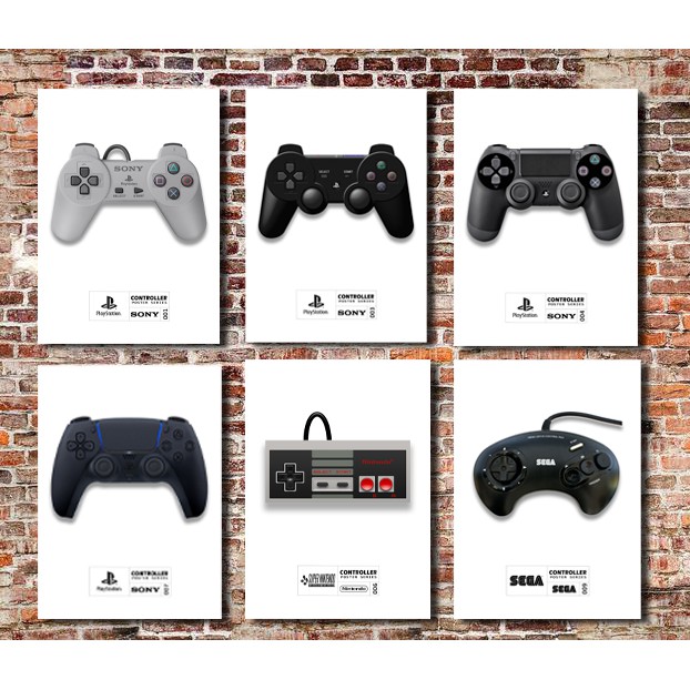 Jual Dekorasi ruangan Hiasan dinding Game Playstation controller Poster ...