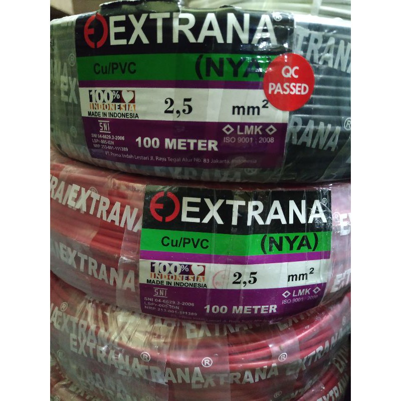 Jual kabel listrik Extrana NYA 2,5 (100) | Shopee Indonesia