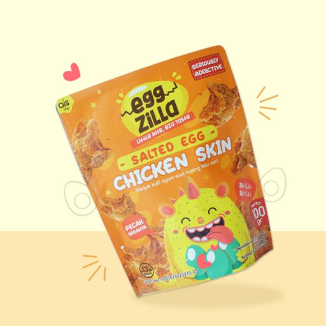 Jual EGGZILLA Salted egg Chicken Skin 100gr | Shopee Indonesia