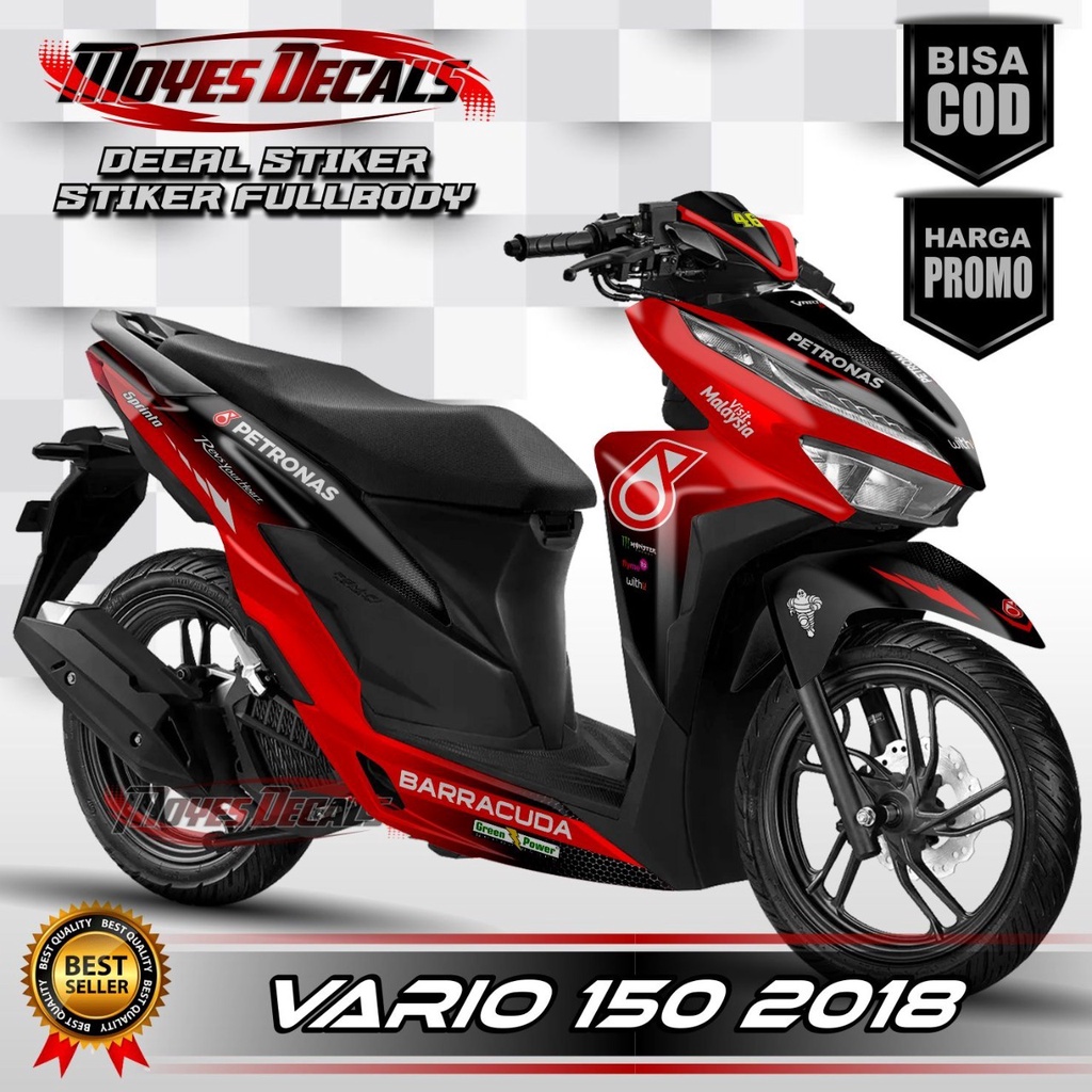 Jual (BISA COD) PROMO Decal Sticker Vario led 125 150 full body - Dekal Stiker Striping lis ...