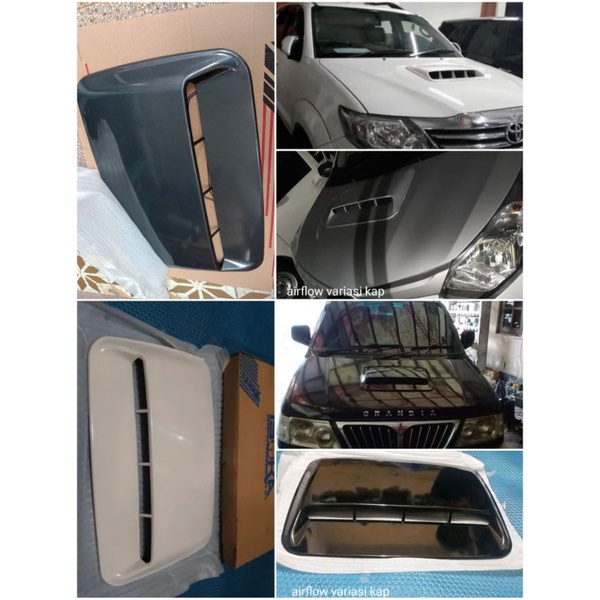 Jual Airflow variasi kap mesin mobil/ turbo hood air scoop/ air flow ...