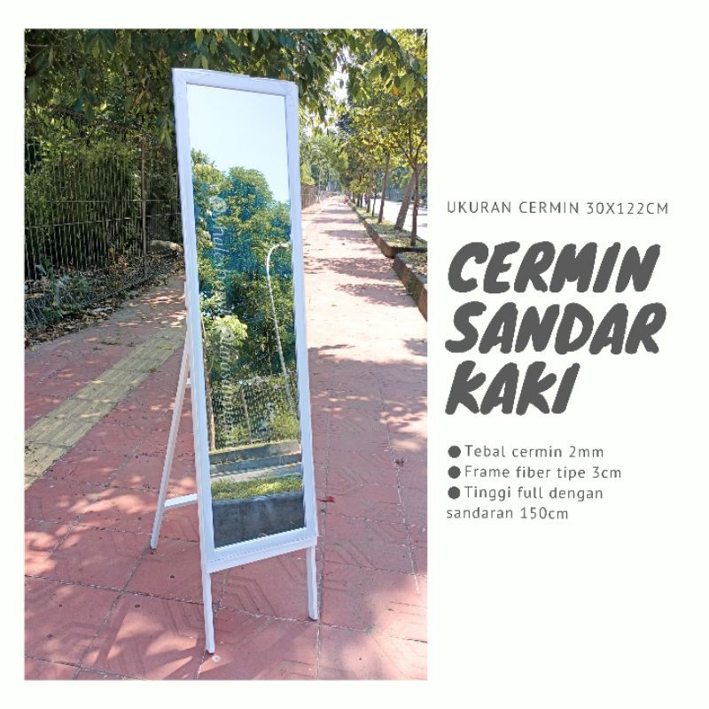 Jual CERMIN STANDING KAKI DEPAN FRAME FIBER | Shopee Indonesia