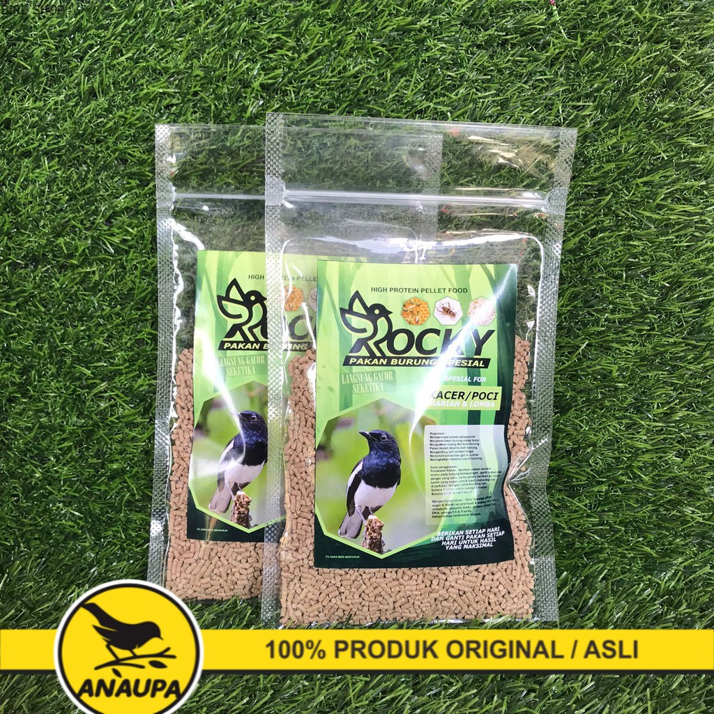 Jual PAKAN BURUNG VOER ROCKY KACER POCI SMALL PELLET | Shopee Indonesia