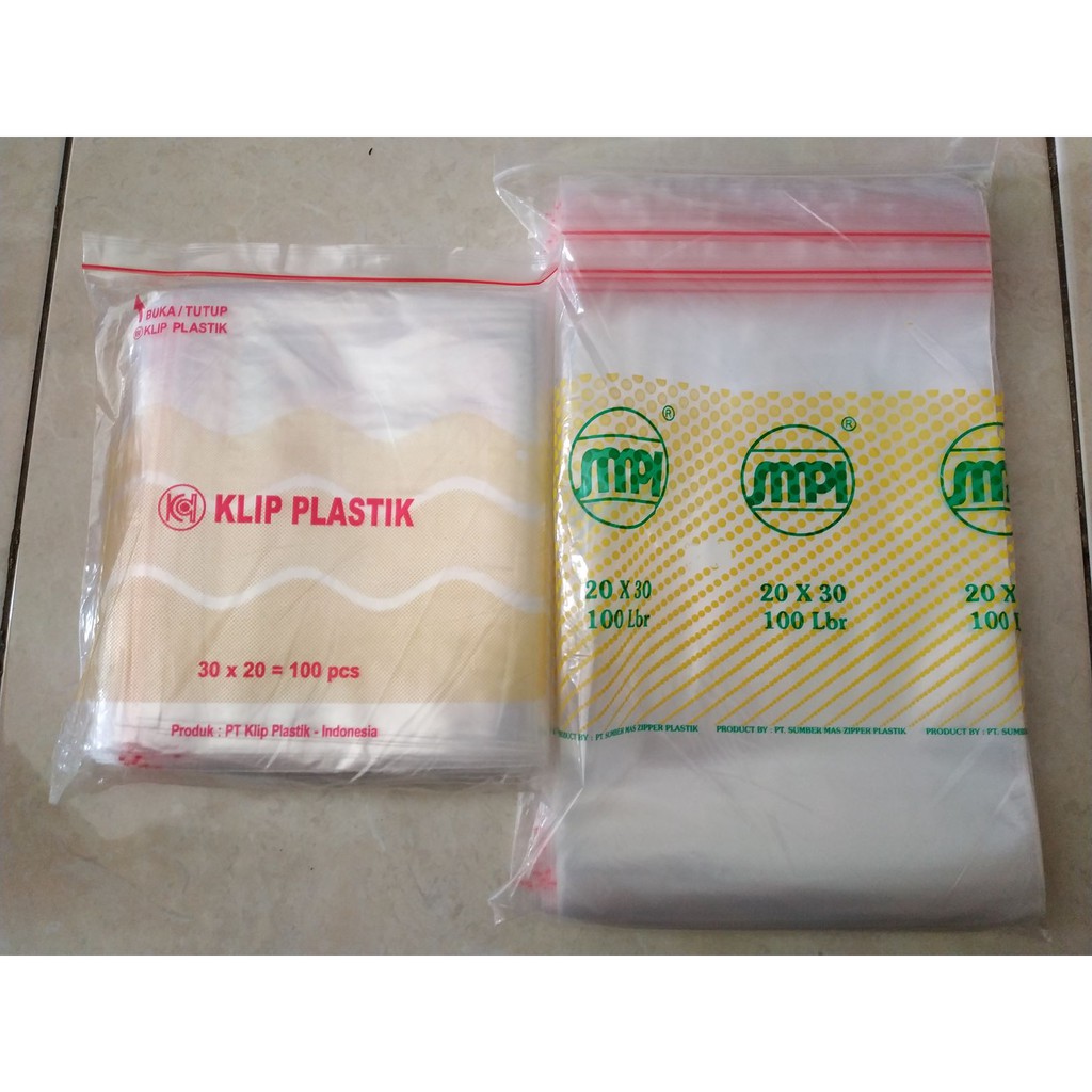 Jual Plastik Klip Atau Ziplock Ukuran 30x20 Cm Atau 20x30 Cm Shopee
