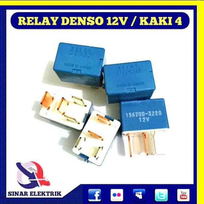 Jual Relay Avanza / Relay Denso / Riley Biru 12V Kaki 4 | Shopee Indonesia