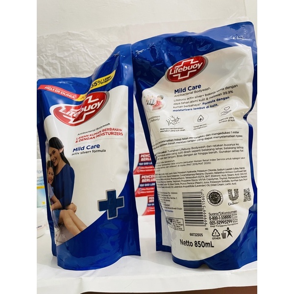 Jual LIFEBUOY 800GR BODY WASH MILD CARE POUCH ORIGINAL TERMURAH ...