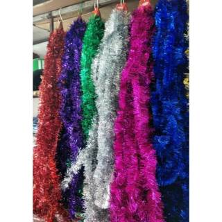 Jual 12Pcs Slinger Rumbai Murah Dekorasi Natal Grosir (Panjang 2 meter ...