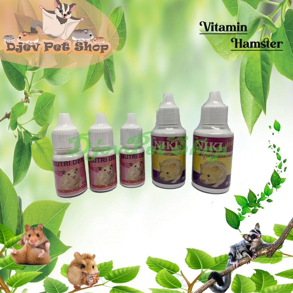 Jual VITAMIN Vitamin Nikie Drops & Nutri-Dex HAMSTER || MAKANAN HAMSTER ...