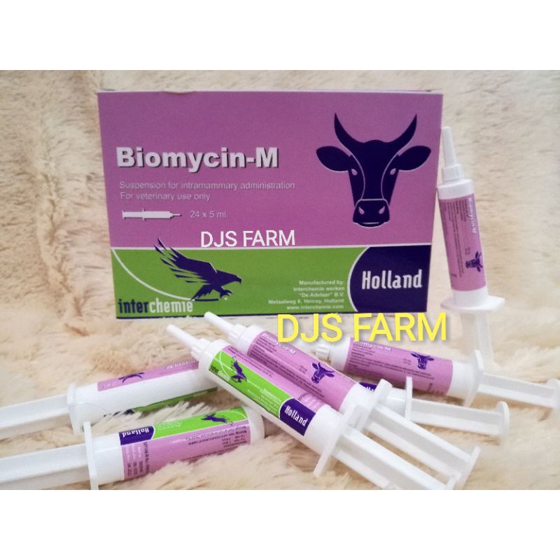 Jual Biomycin M 5 ml Holland Obat Mastitis Sorehock Infeksi Ambing ...