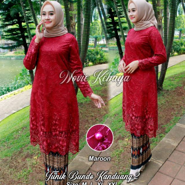 Jual Satu set kebaya tunik Bundo kandung 2.(original) | Shopee Indonesia
