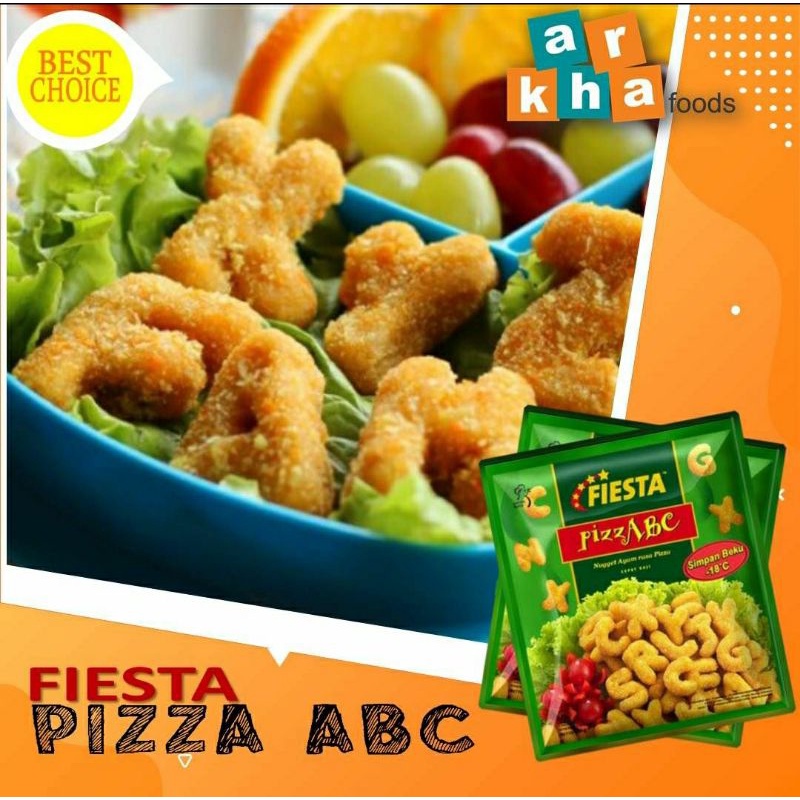 Jual Fiesta Nugget pizzABC 500Gram Naget ayam rasa pizza bentuk huruf ...