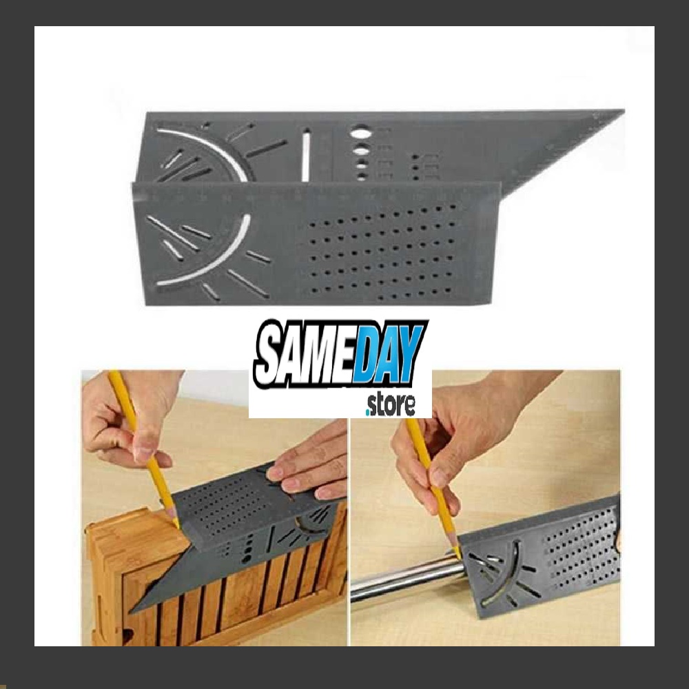 Jual Penggaris Multifungsi T Type Ruler Mark Line Gauge Speed Ruler ...