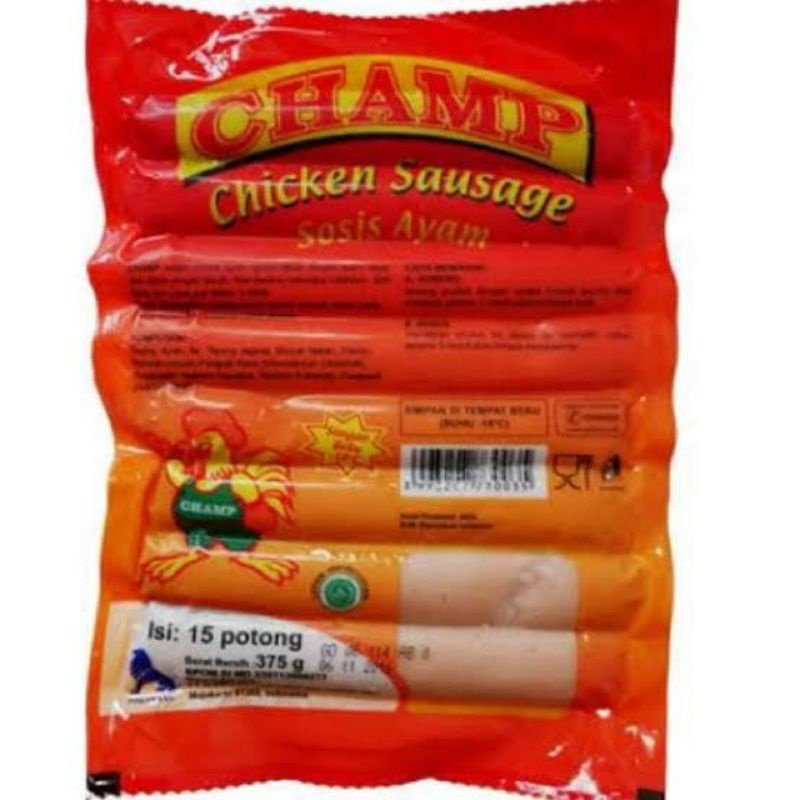 Jual Champ Sosis Ayam isi 15 ( Chicken Sausage ) | Berat Bersih 375 ...