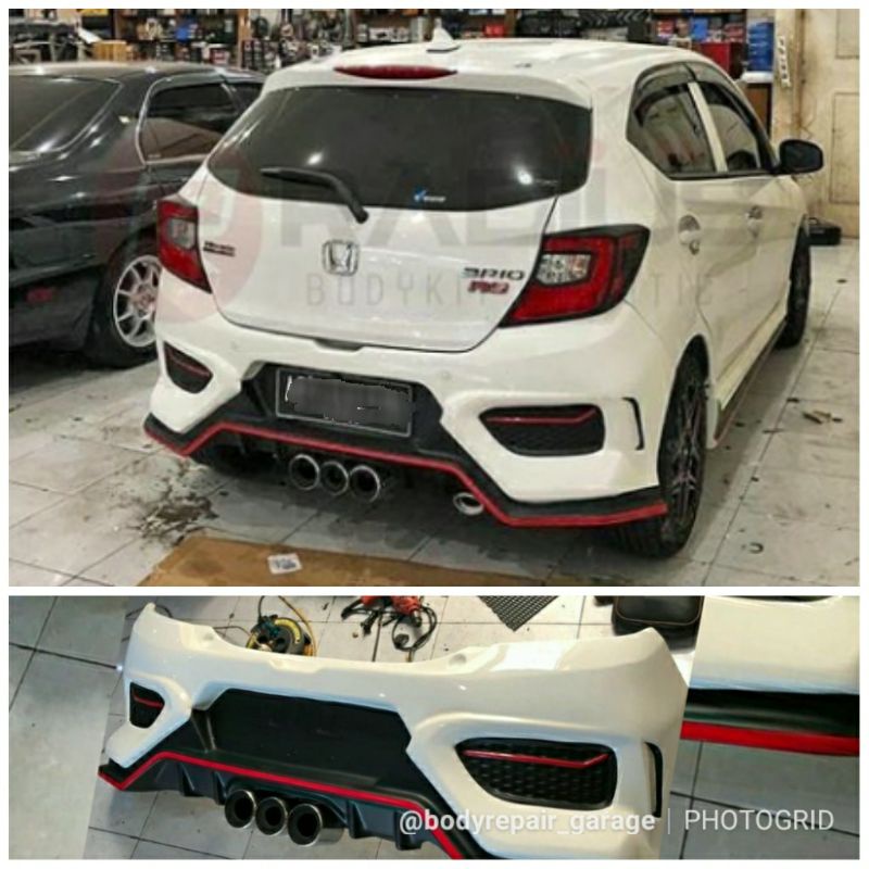 Jual bodykit bumper belakang honda brio type r | Shopee Indonesia