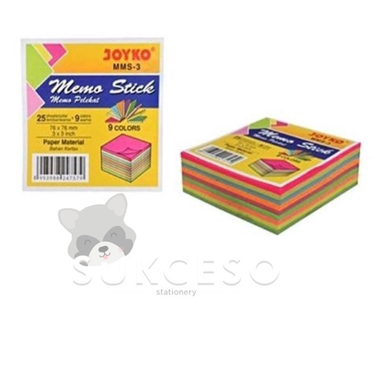 Jual Joyko Memo Sticky Notes MMS 3/ MMS3 Memo Kertas Tempel | Shopee ...