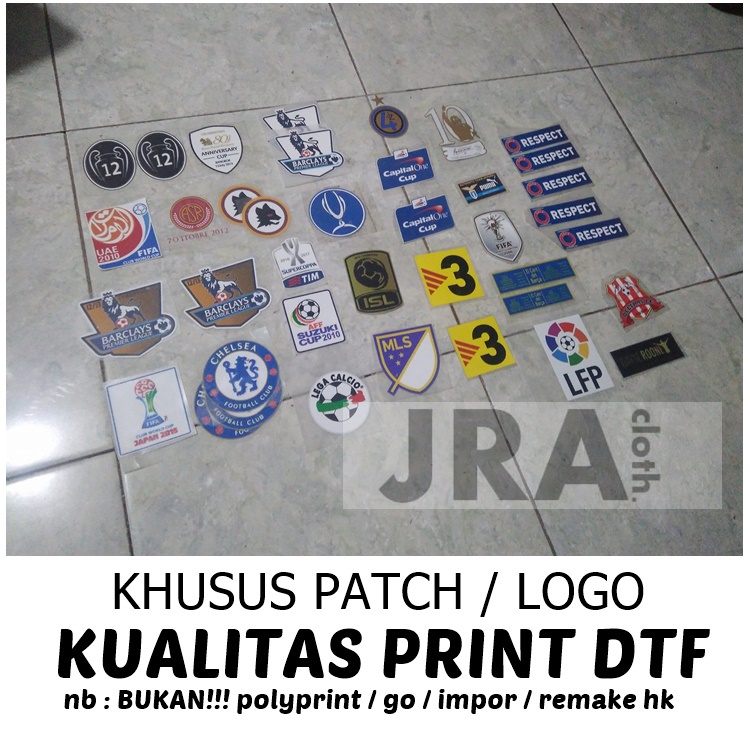 Jual REMAKE DTF PATCH LOGO FUTSAL BOLA JERSEY MURAH | Shopee Indonesia