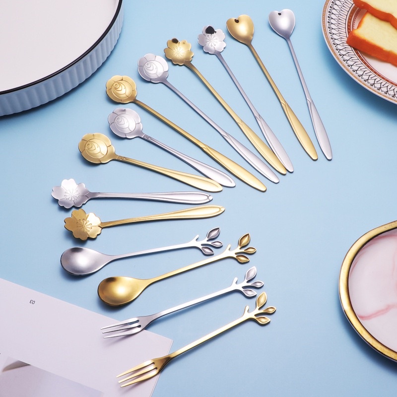 Jual SENDOK TEH KOPI SET TEA SPOON COFFEE SPOON MEWAH ELEGANT SENDOK ...