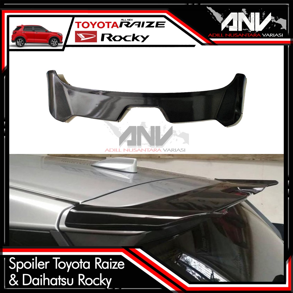 Jual Spoiler Toyota Raize dan Daihatsu Rocky 2021 | Shopee Indonesia