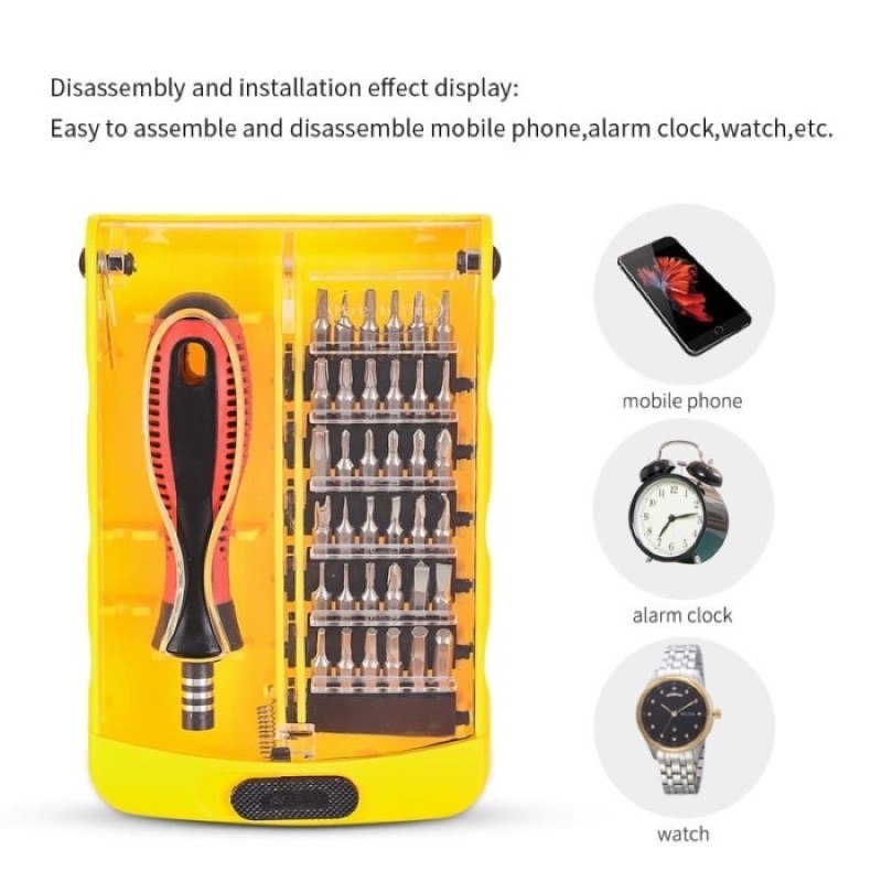 Jual MINISO Obeng Set Screwdriver Set Kit 37 in 1 Obeng Multi Fungsi ...
