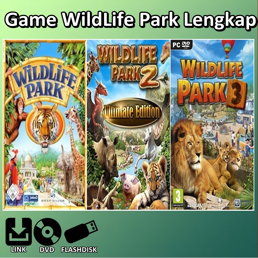 Jual WildLife Park Lengkap 1 2 3 Full DLC Game untuk PC Laptop | Shopee Indonesia