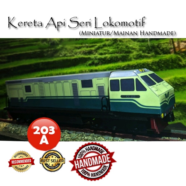 Jual Kereta Api Indonesia Seri LOKOMOTIF (Miniatur/Mainan Handmade ...