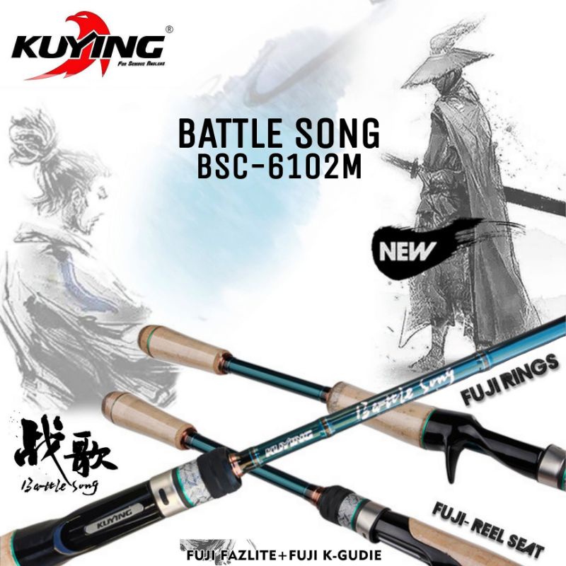 Jual Rod / Joran BC Kuying Battle Song BSC6102M 20lb (Pack Pvc ...