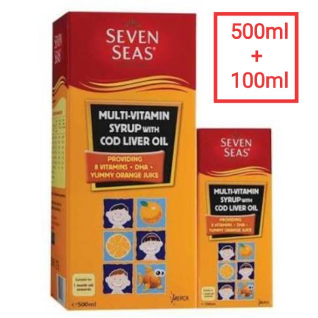 Jual Seven Seas Vitamin Multi Vitamin 500ml Free 100ml | Shopee Indonesia