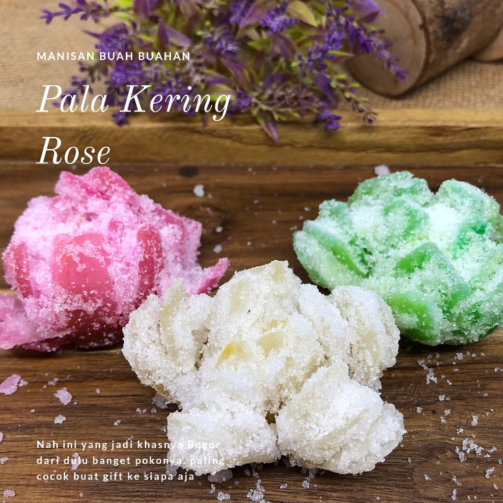 Jual Manisan Pala 250 Gram | Manisan Buah Pala Kering Bunga | Manisan ...