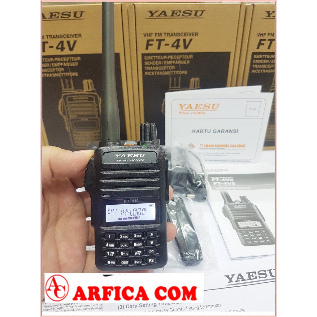 Jual Jual HT Yaesu FT-4V VHF Yaesu FT4V Yaesu FT 4V ORIGINAL RESMI VHF ...