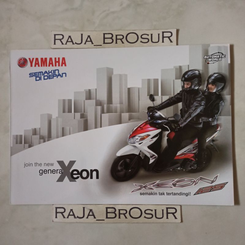 Jual Poster brosur katalog leaflet Yamaha Xeon 125 Xeon125 2011 ...