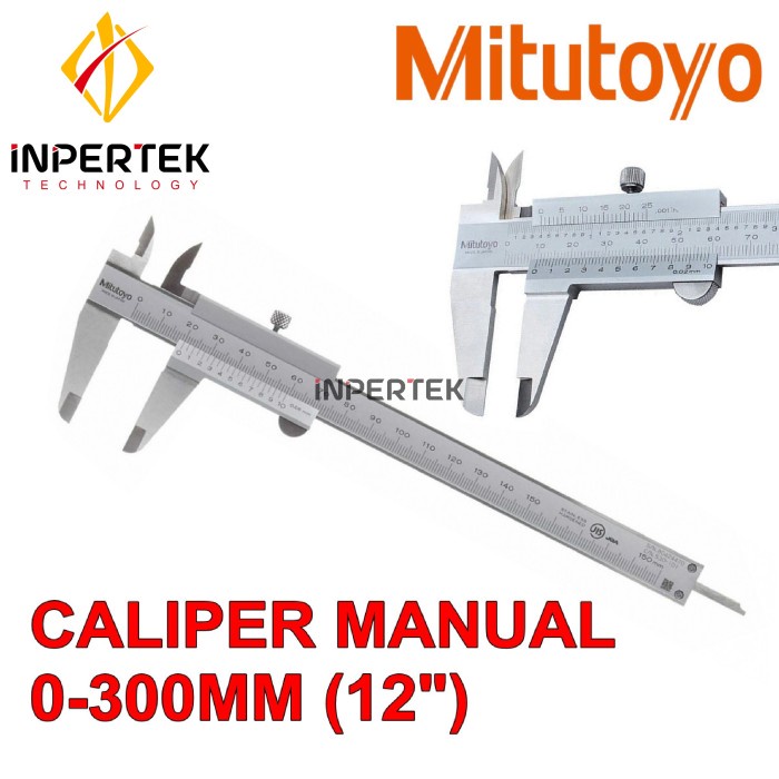 Jual Vernier Caliper Mitutoyo 300 Mm Sigmat Manual 12" Jangka Sorong 12 In | Shopee Indonesia