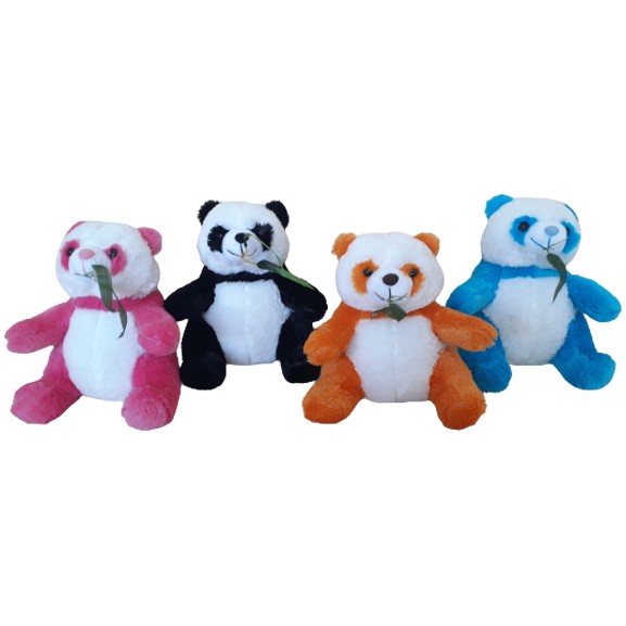 Jual J&J Boneka Panda Duduk Aneka Warna, Sitting Panda Daun, Ukuran M ...