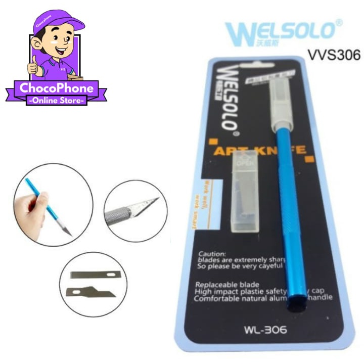 Jual Pisau Ic Welsolo VVS306 WL-306 Pisau Ukir Precision Knife Original ...