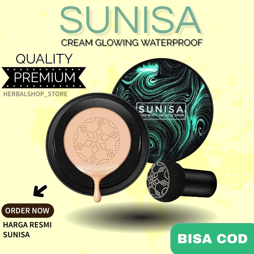 Jual SUNISA AIR CUSHION cc cream glowing waterproof foundation original ...