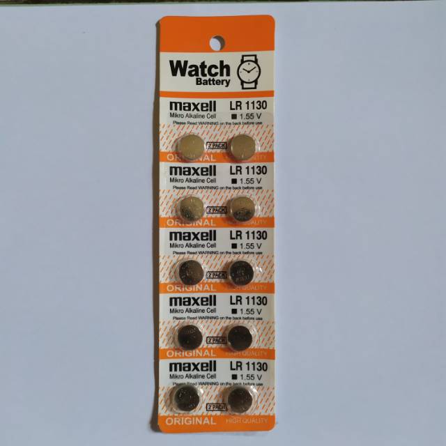Jual Batre Jam Tangan Baterai Jamtangan Merk MAXELL Type 1130 LR1130 | Shopee Indonesia